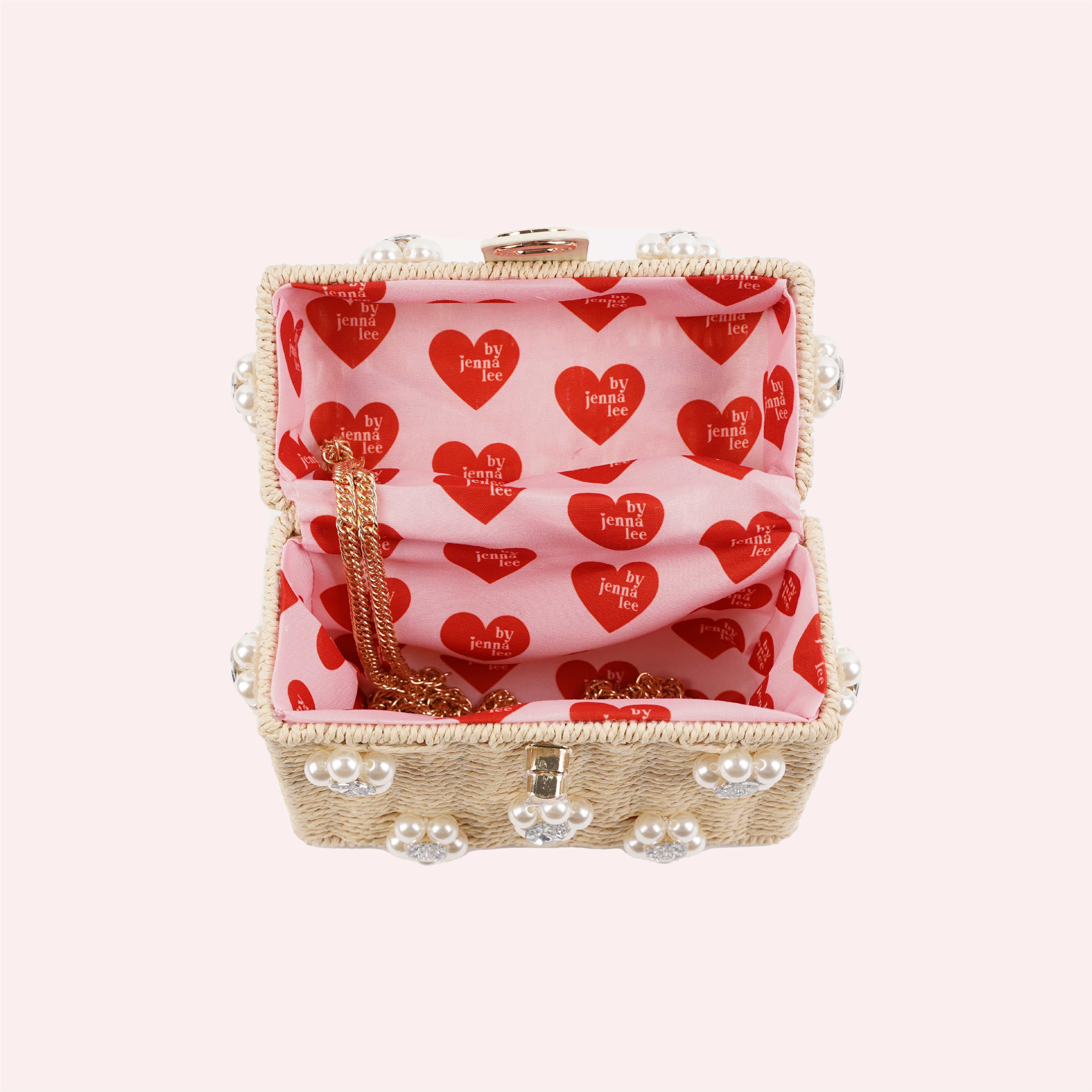 Beaded Woven Rattan Daisy Purse – By Jenna Lee