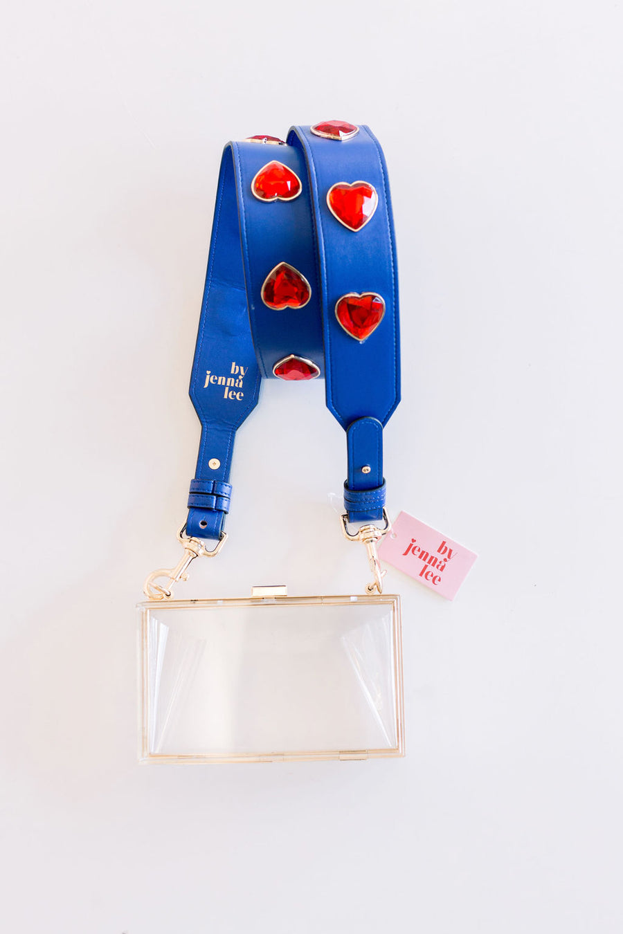 Rhinestone Heart Game Day Purse Straps + Clear Stadium Purse – By Jenna Lee